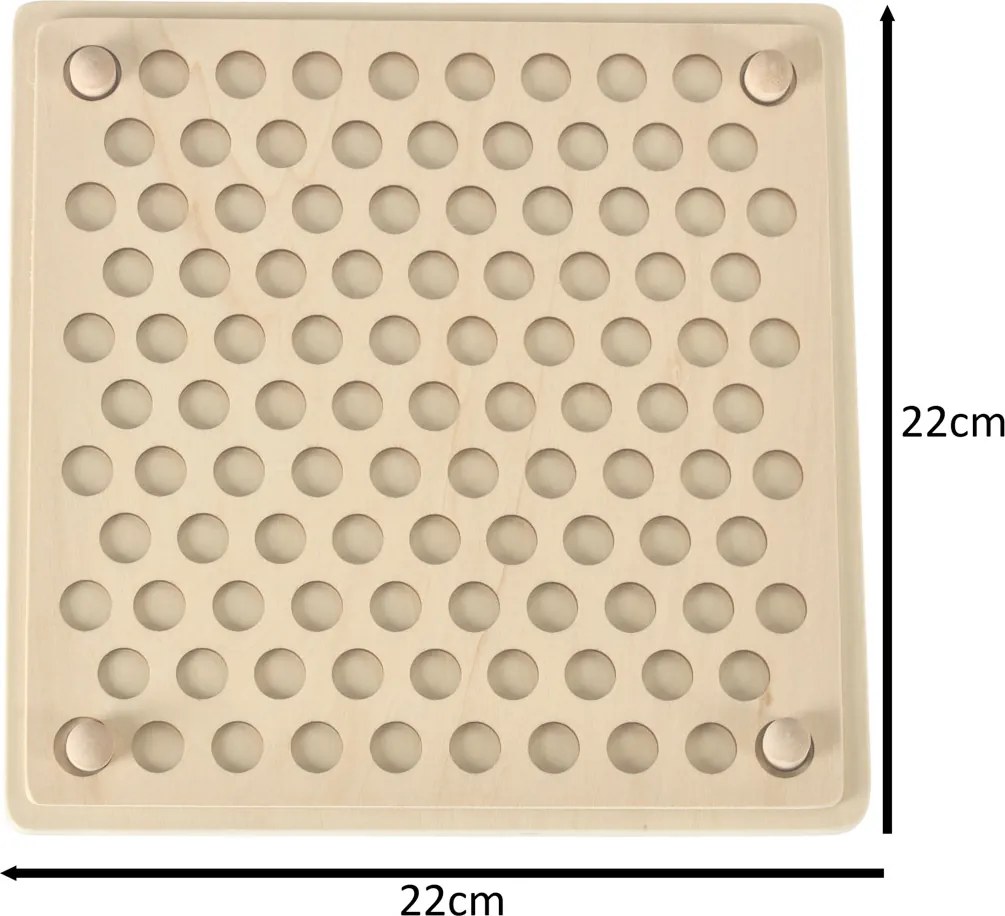Montessori kuličková mozaika 77 dílů – vzdělávací hra