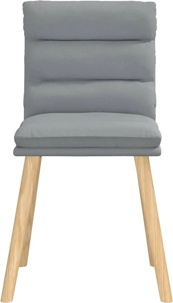 Jídelní židle 4 ks světle šedé textil 3315393