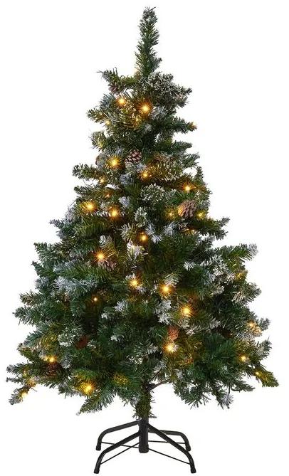 Vánoční stromeček matný osvícený 120 cm zelený PALOMAR Beliani