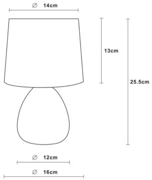 Lucide 47508/81/31 - Stolní lampa MARMO 1xE14/40W/230V bílá