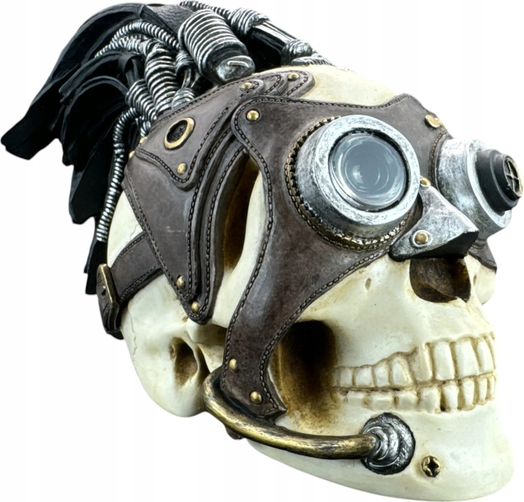 socha Figura lebka Steampunk Barva Veronese (WU76300VA)