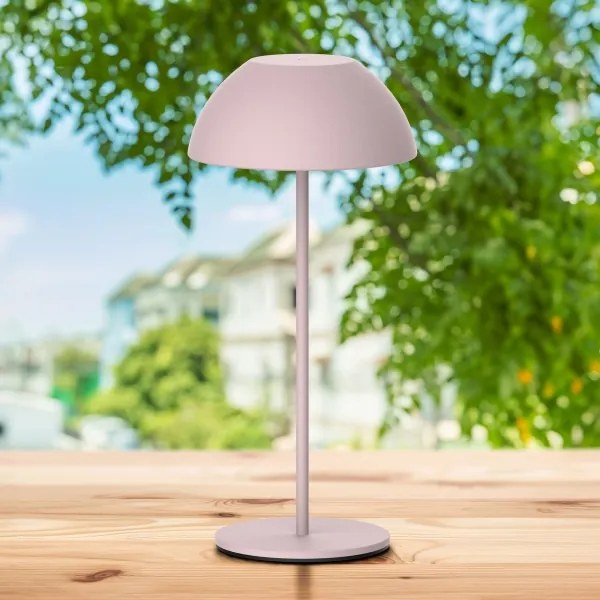 LED Stmívatelná stolní lampa TANZANIA LED/1,8W/5V USB 1800 mAh IP44 růžová
