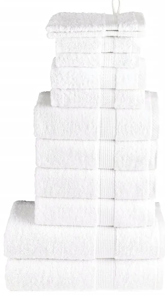 12dílná sada ručníků Premium SOLUND bílá 600 g/m² 137570