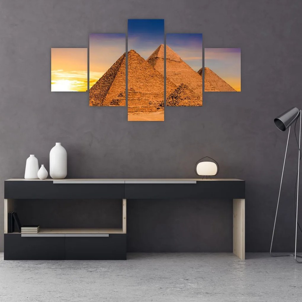 Obraz - Egyptské pyramidy (125x70 cm)