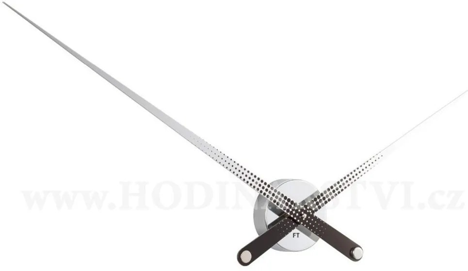 Designové nástěnné hodiny Future Time FT9150BK Hands 100cm