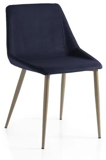 Max Home Jídelní židle Marlena vzorník tkaniny: crystal 03, nohy: kovové trubkovité Bianco RAL 9010