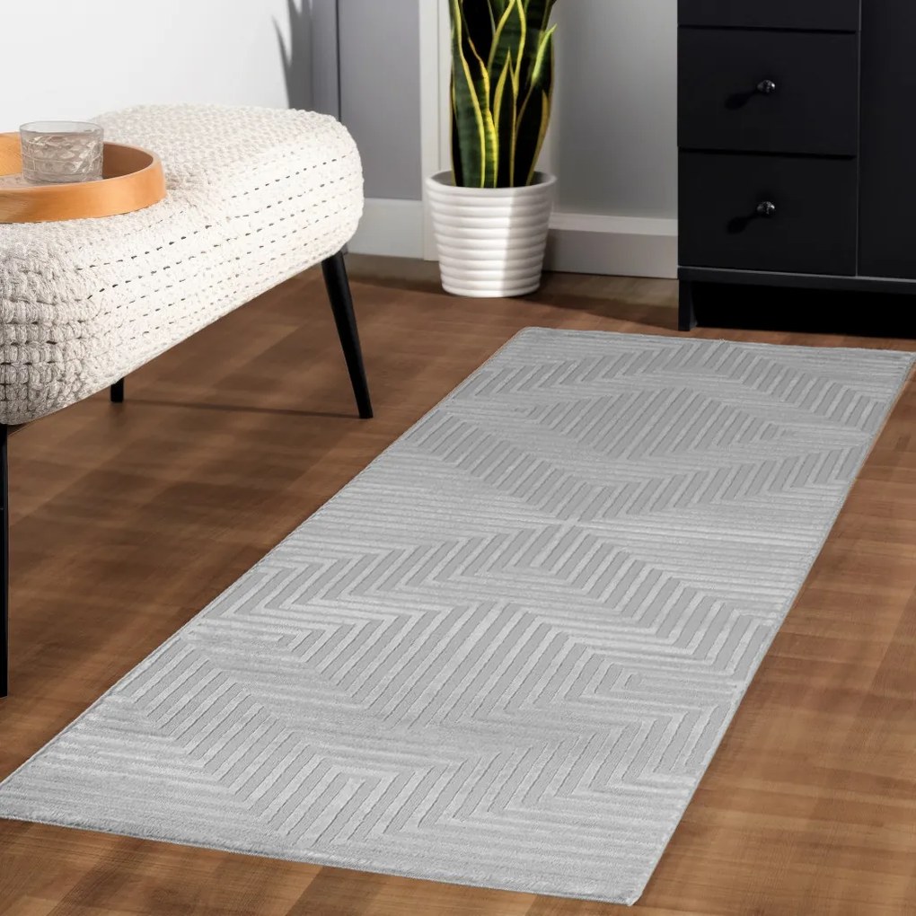 Ayyildiz, Běhoun Sahara 1115 Silver, 80x250, šedá, obývací pokoj