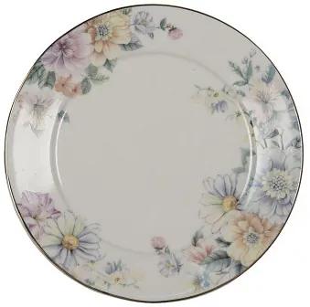 Porcelánový dezertní talíř FLOWER