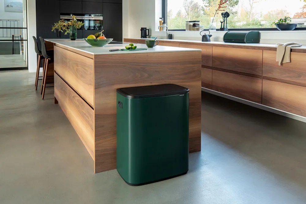 Brabantia Bo Touch Bin 2 x30 L tmavě zelená 304224