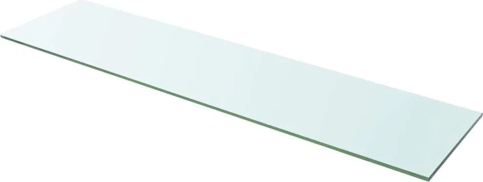 Policové desky 2 ks sklo čiré 100 x 25 cm 3051585