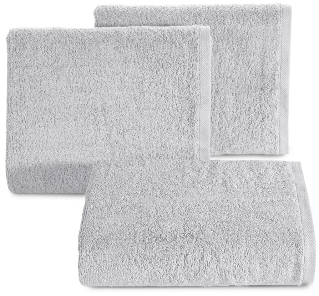 SADA RUČNÍKŮ SMOOTH 6KS 16X21 CM STŘÍBRNÁ