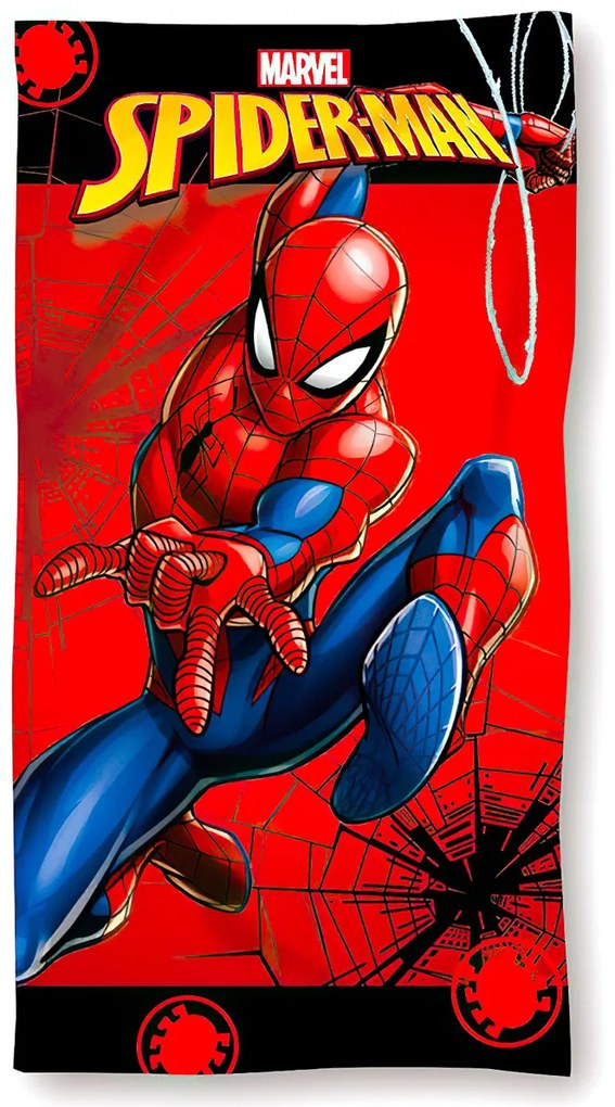 jay Franco Osuška SPIDERMAN MARVEL, červená, froté, 70x140cm