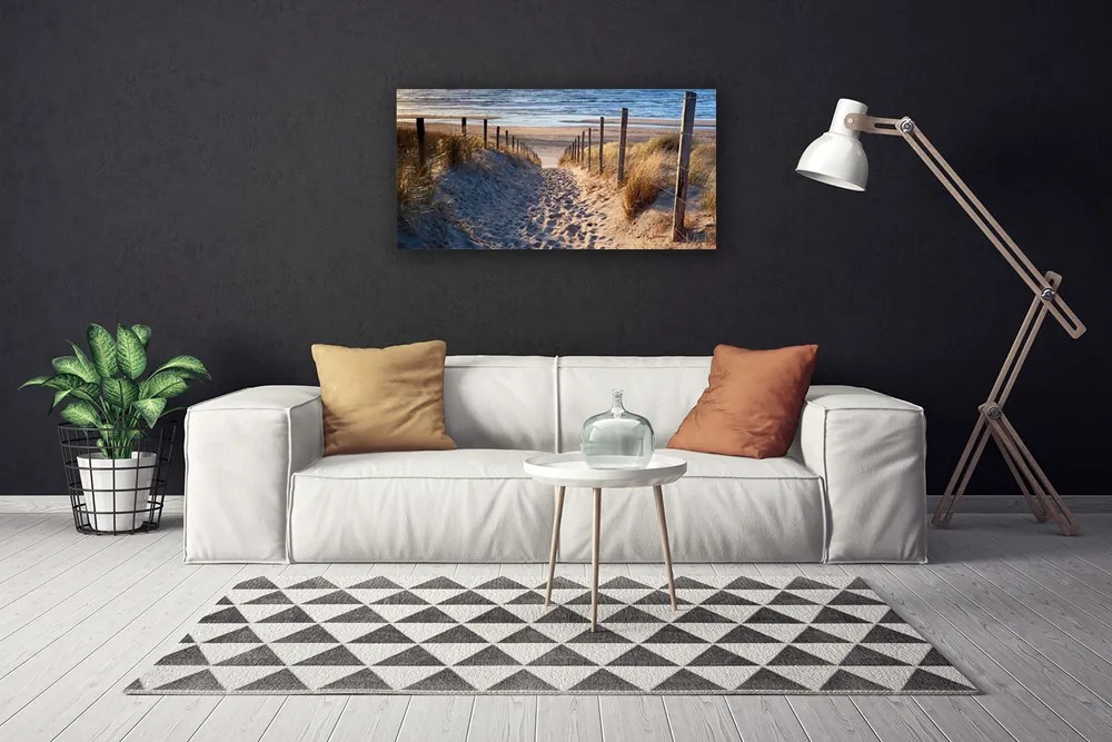 Obraz na plátně Stezka Moře Krajina 120x60 cm