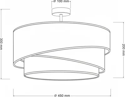 Brilagi - Přisazený lustr ARROW 1xE27/60W/230V pr. 45 cm béžová