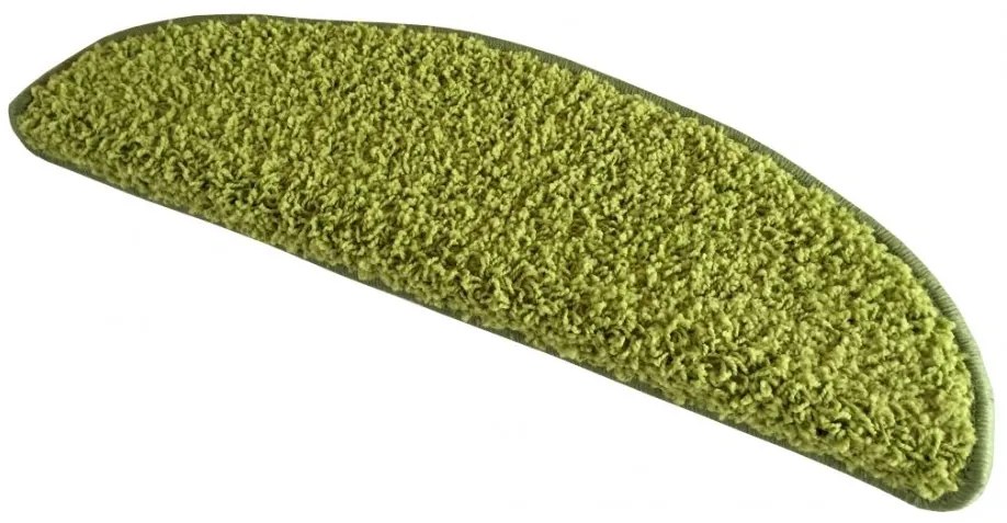 Vopi Nášlapy na schody Color Shaggy (půlkruh - obdélník) Color shaggy zelený půlkruh 28x65 cm