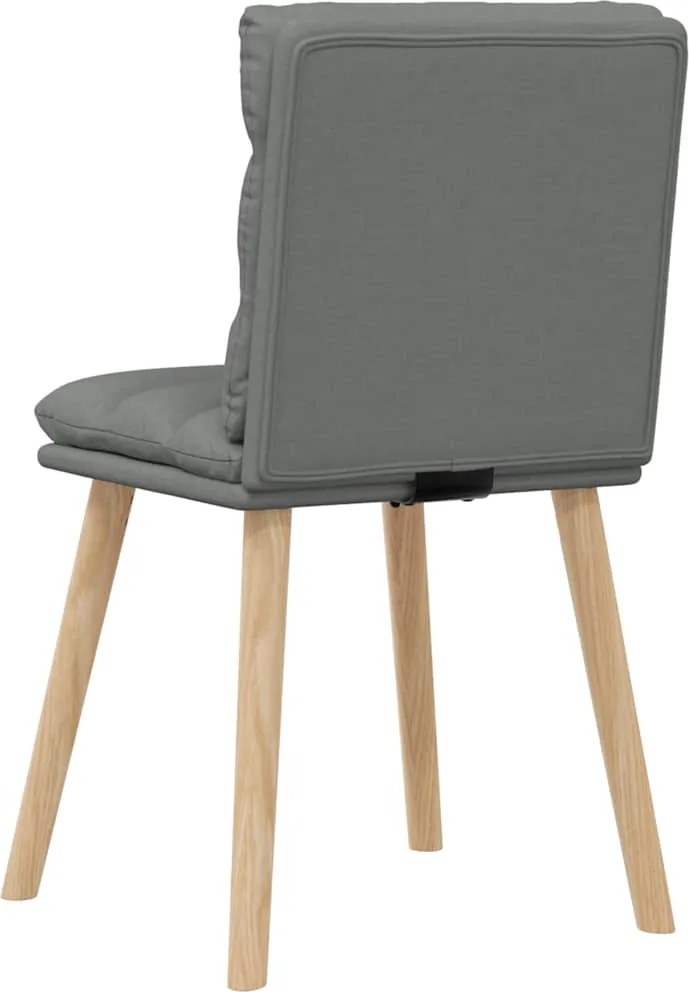 Otočné jídelní židle 6 ks tmavě šedé textil 3315664