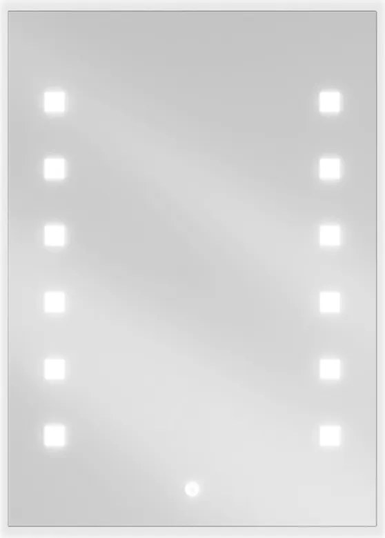 Mexen Ner, LED koupelnové zrcadlo s podsvícením 50x70 cm, 6000K, ochrana proti zamlžování, 9809-050-070-611-00