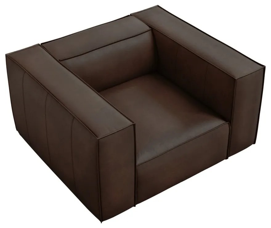 Tmavě hnědé kožené křeslo Madame - II. jakost – Windsor &amp; Co Sofas