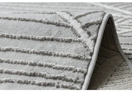 koberec LIRA E1482 Listy, strukturální, moderní, glamour šedá velikost 140x190 cm | krásné koberce cz