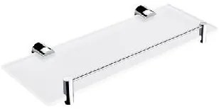 Nimco Bormo - Polička, délka 30 cm, matné sklo/chrom BR 11091BX-30-26