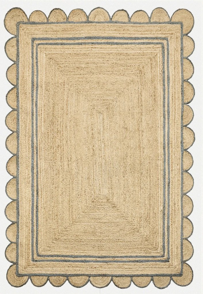 Diamond Carpets India, Ručně vázaný kusový koberec JREJ 36 Natural, 80x150, béžová, chodba / předsíň