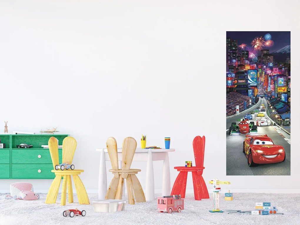 Dětská vliesová fototapeta na zed' Auta První Pozice, Disney | 90 x 202 cm | DFTDNV 5427