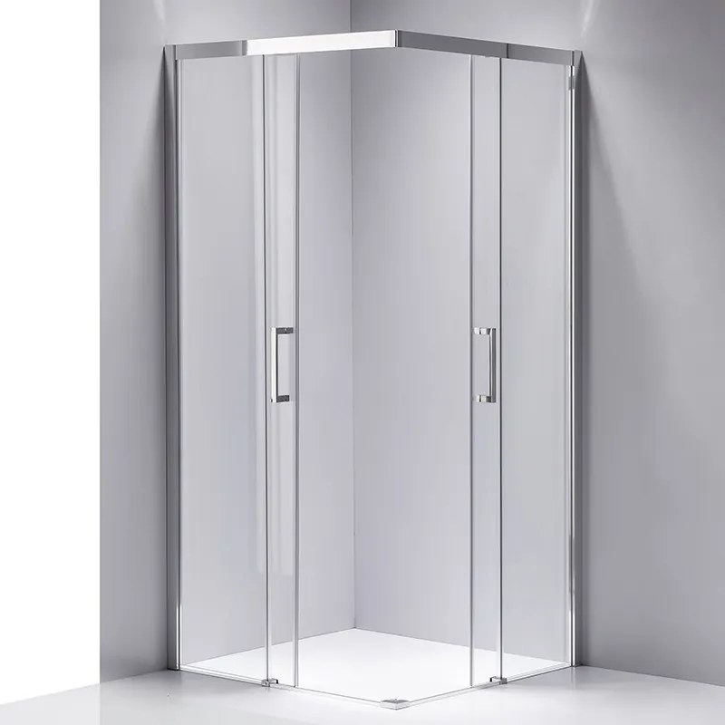 BPS-koupelny Čtvercový sprchový kout HYD-SK90B 90x90 chrom/transparent - bez vaničky