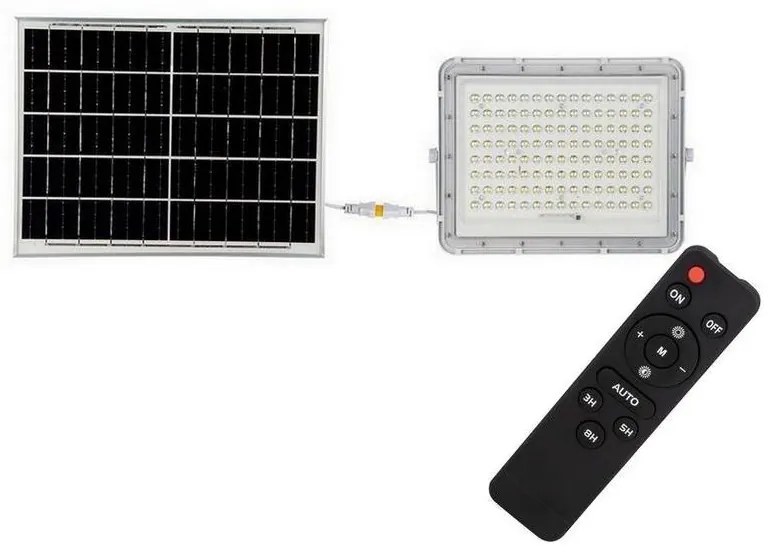 LED Venkovní solární reflektor LED/20W/3,2V 4000K bílá + DO