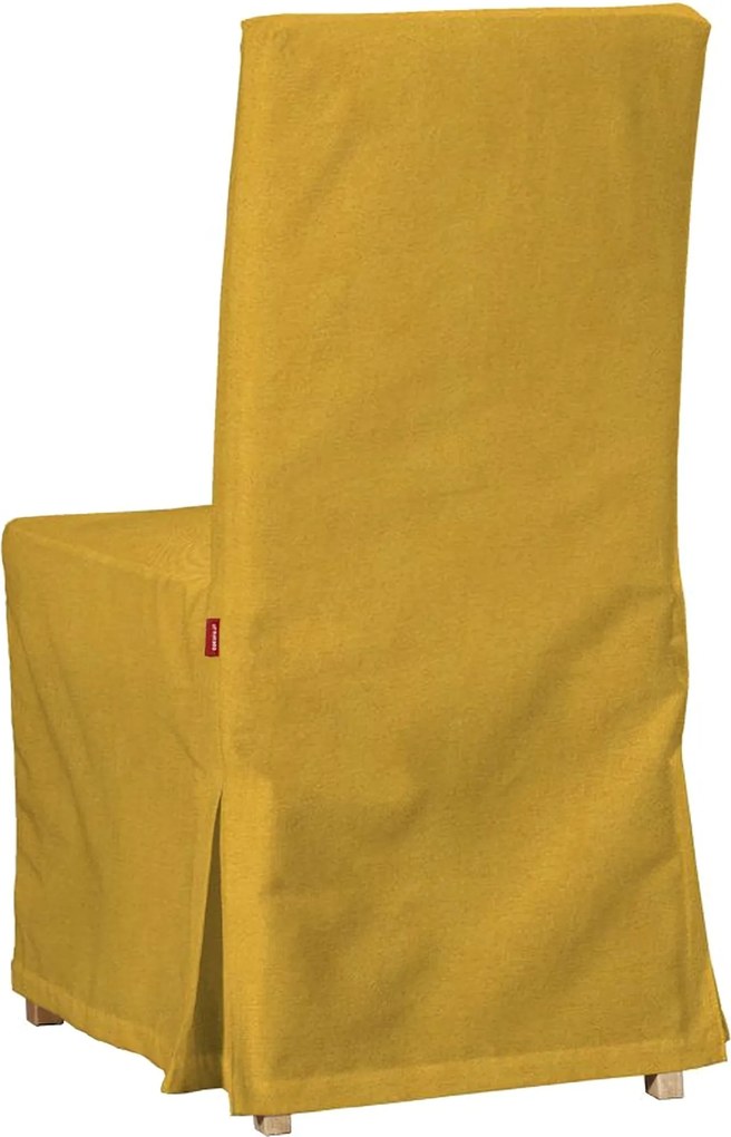 Potah na židli IKEA  Henriksdal, dlouhý barva žlutá látka pletený vzor