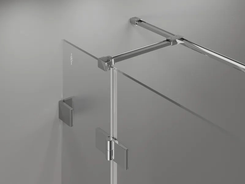 Mexen Lunar T sprchový kout otočný levý 140 x 90 cm, transparentní, chrom - 834T-140-090-01-00-L
