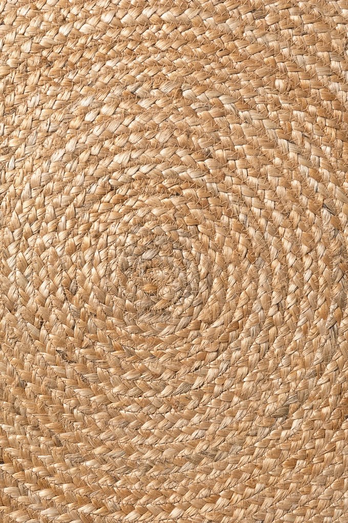 Hanse Home, Kusový koberec Jute Braided 106332 Natural Gold kruh, 200x200 (průměr) kruh, béžová, chodba / předsíň