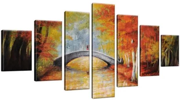 Tištěný obraz Po podzimním mostě 210x100cm 2437A_7A