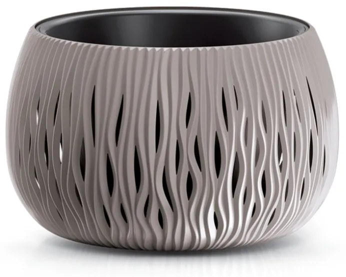 PROSPERPLAST Květináč - SANDY BOWL Průměr: 47,8 cm, Barva: antracit