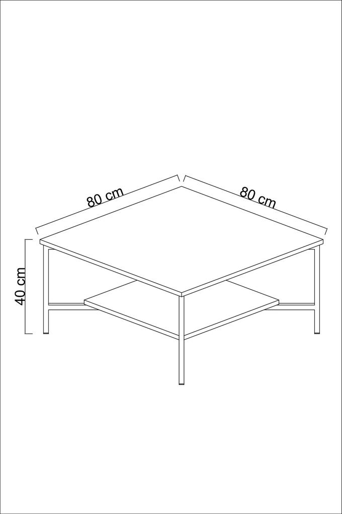 Konferenční stolek Buon (Bílá + Černá). 1072946