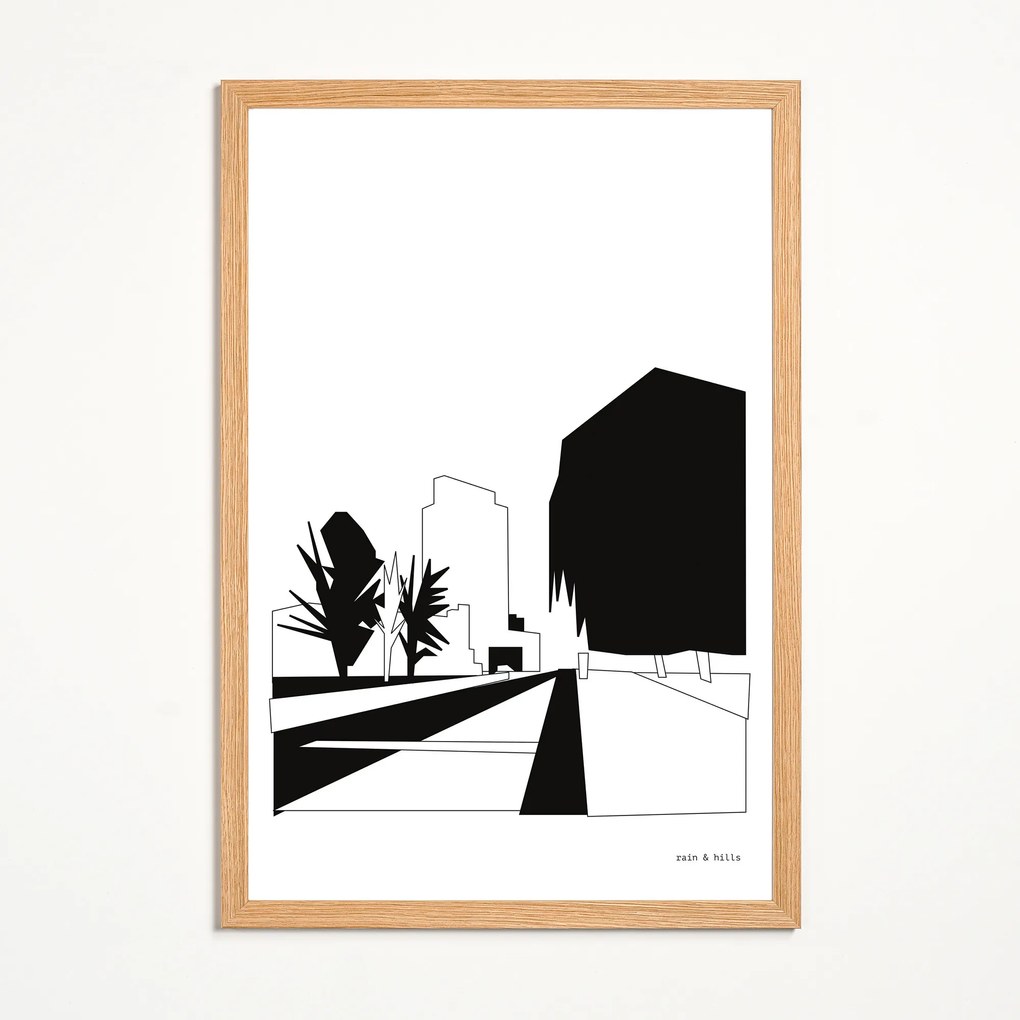 Ondřej Tejkl | River Edge Rám: Černý, Velikost: 70 x 50 cm