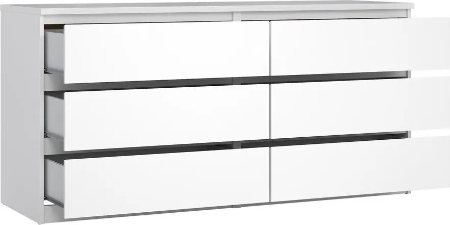 Bílá komoda 154x76x50 cm Naia – Tvilum