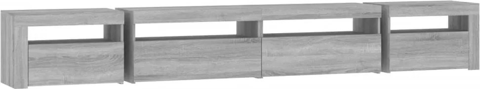 TV skříňka s LED osvětlením šedá sonoma 270 x 35 x 40 cm 3152752