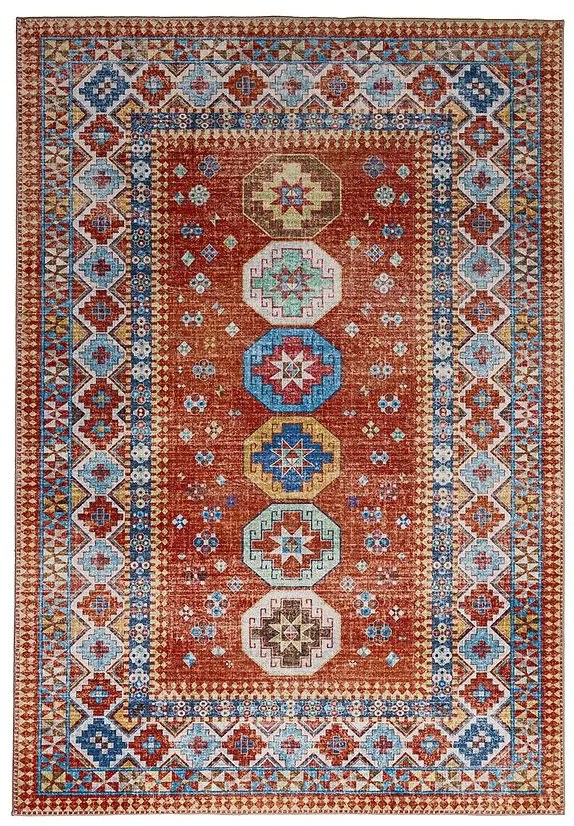 Koberec Chenile Print Rug 1,33/1,9 RS2549PT-3 červený