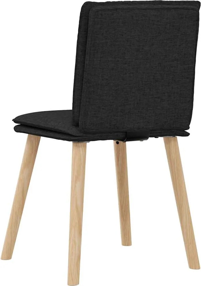 Jídelní židle 4 ks černé textil 3315357