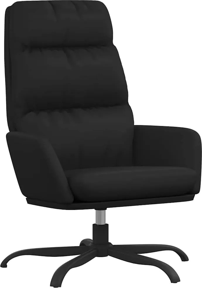 Relaxační křeslo černé umělá kůže 341141