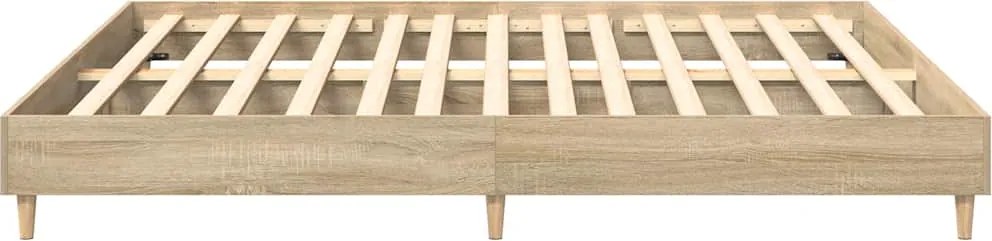 Rám postele bez matrace dub sonoma 180x200cm kompozitní dřevo 3329023