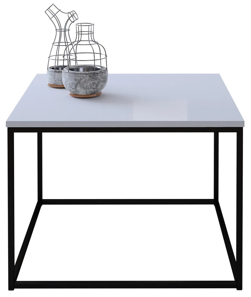 Konferenční stolek BELRET 60x60 Hlavní barva: Bílá Lesk