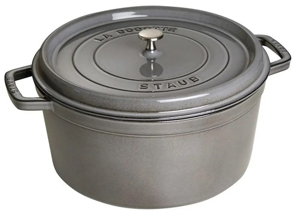 Hrnec STAUB  kulatý 34 cm šedý 12,6l