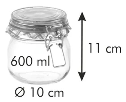 Zavařovací sklenice s klipem TESCOMA DELLA CASA 600 ml