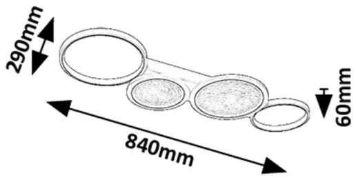 Rabalux 71379 - LED Stm. stropní svítidlo ARANIS LED/40W/230V 3000-6500K + DO