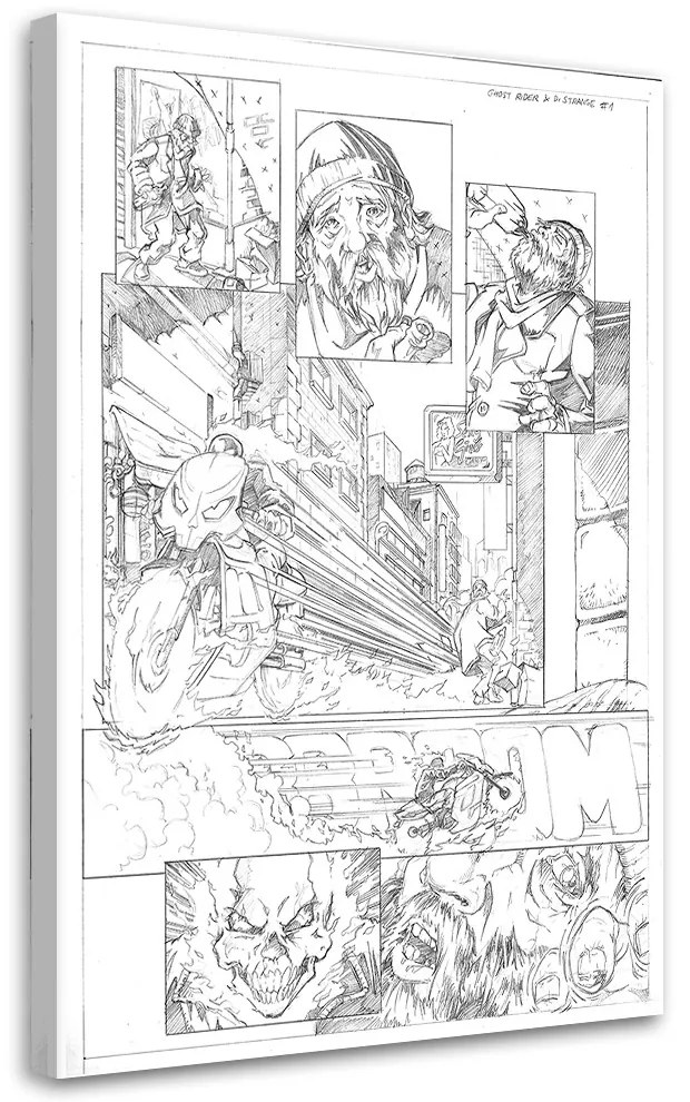 Gario Obraz na plátně Komiks Street story - Saqman Rozměry: 40 x 60 cm