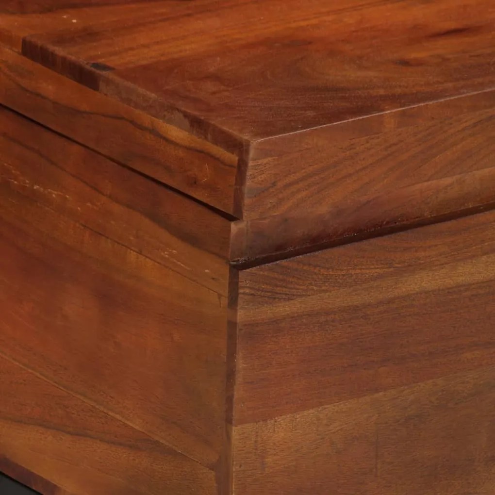 Úložná Truhla 110 X 35 X 41 Cm Masivní Akáciové Dřevo