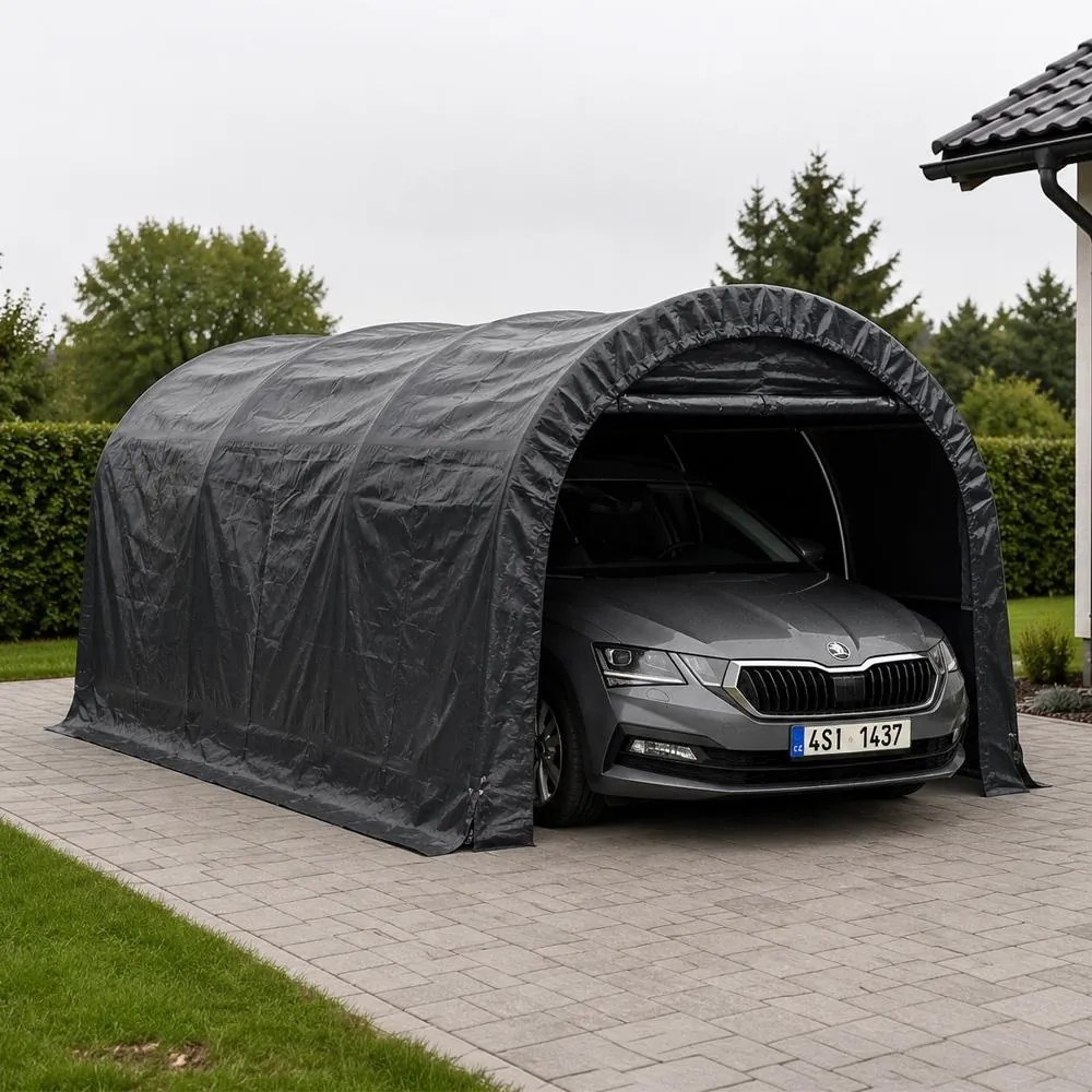 Přístřešek na automobil Avenberg SHIELD 3 x 5 m černá