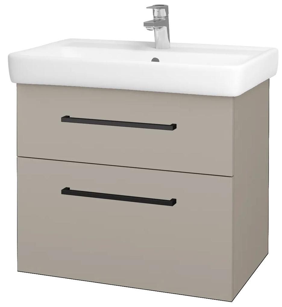 Dřevojas Koupelnová skříň Q MAX SZZ2 70 Varianta: N01 Bílá lesk / Úchytka T01 / M01 Bílá mat