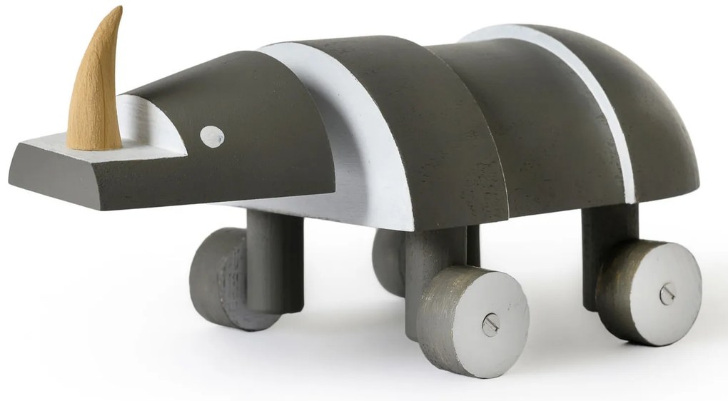 Modernista designové dřevěné hračky Animal Toys Nosorožec